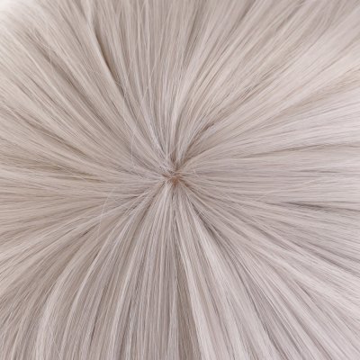 12" LOL Riven Silver White Short Synthetic Wig Cosplay Costume Wig With ...